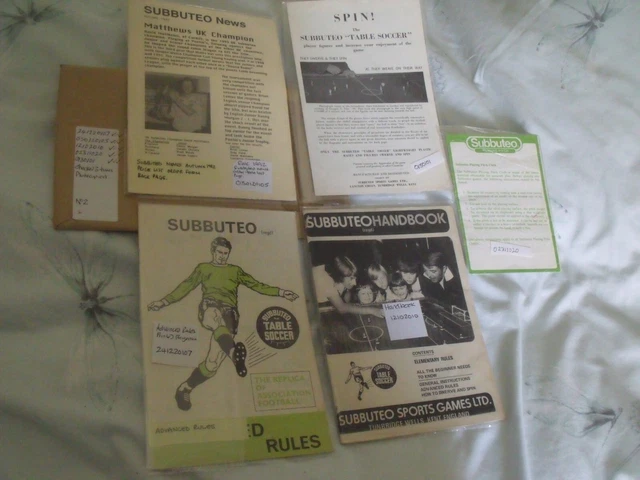 RARE SUBBUTEO VARIOUS LEAFLETS collectable check them £4.99 - PicClick UK